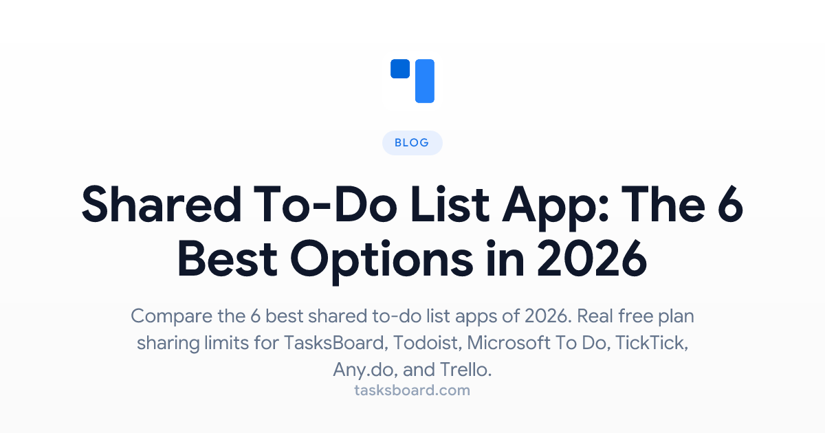 Shared To-Do List App: The 6 Best Options in 2026